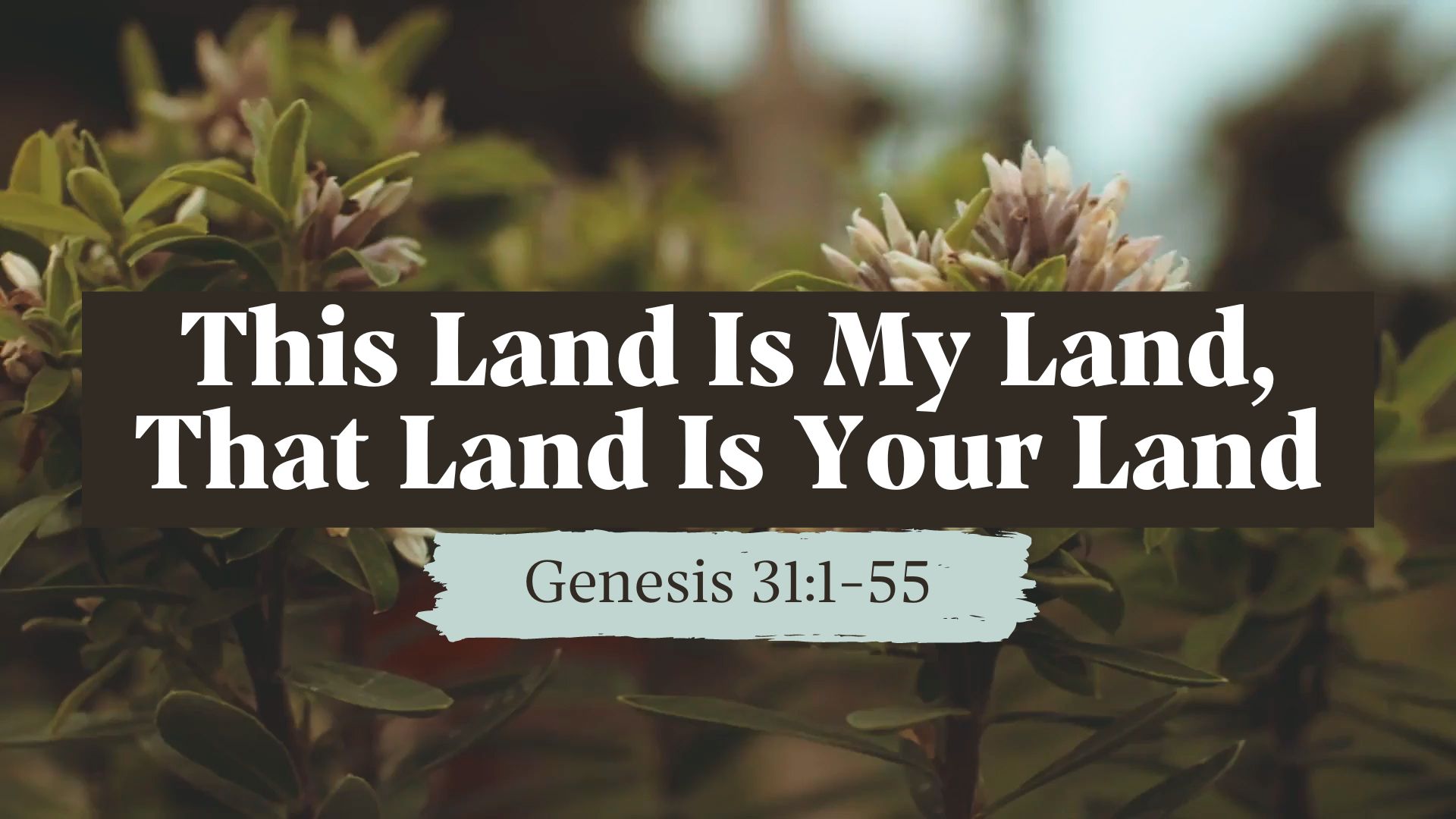 A True Beginning - This Land Is My Land, That Land Is Your Land ...